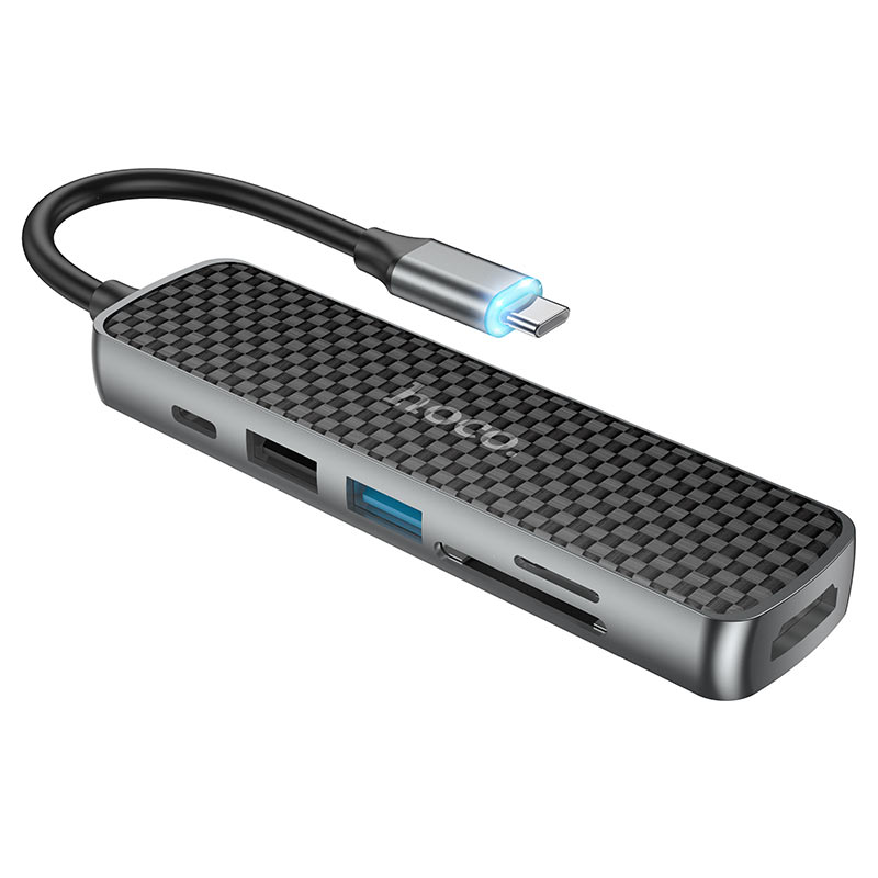 Hub Hoco Hb24 Usb-C multifunción 6 en 1 4k
